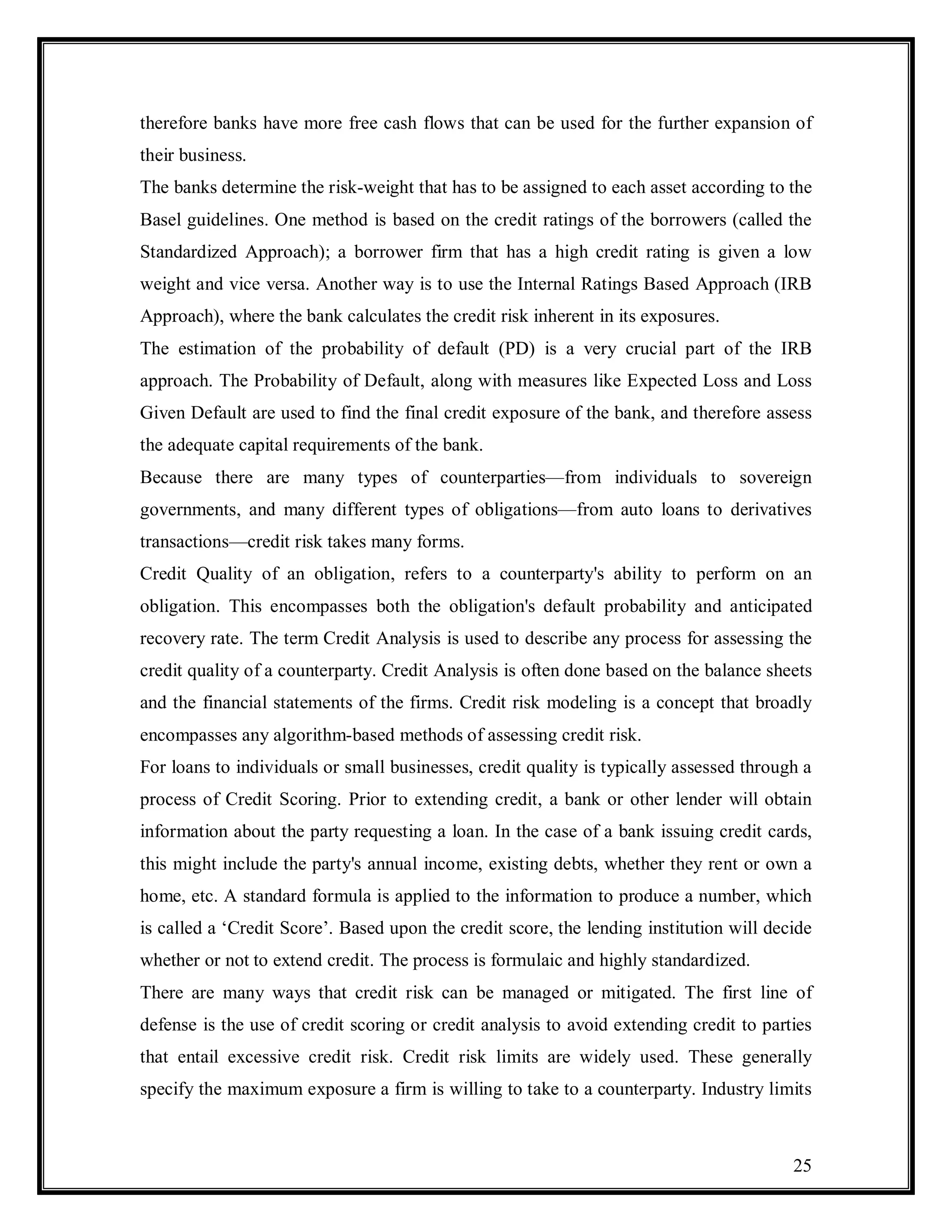 project on credit-risk-management | PDF