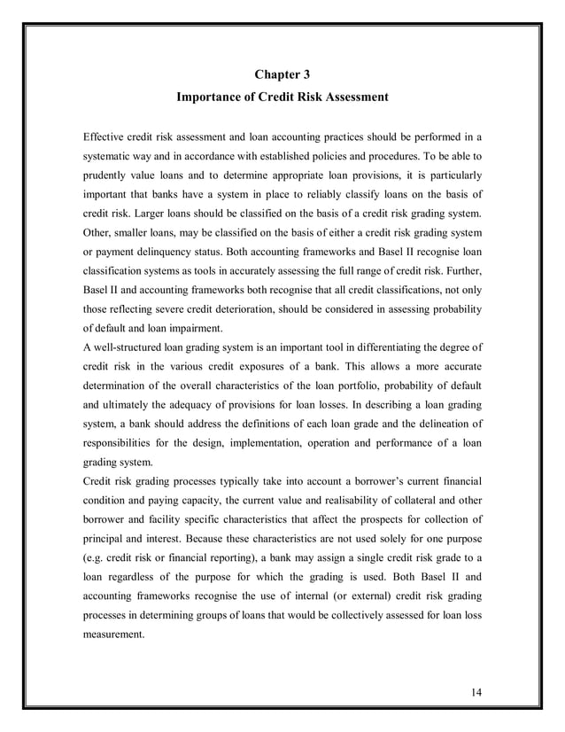 project on credit-risk-management | PDF | Business Accounting & Finance ...