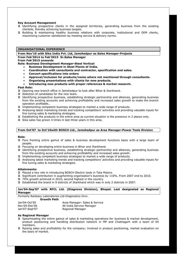 Resume DM | DOC | Business Administration | Business