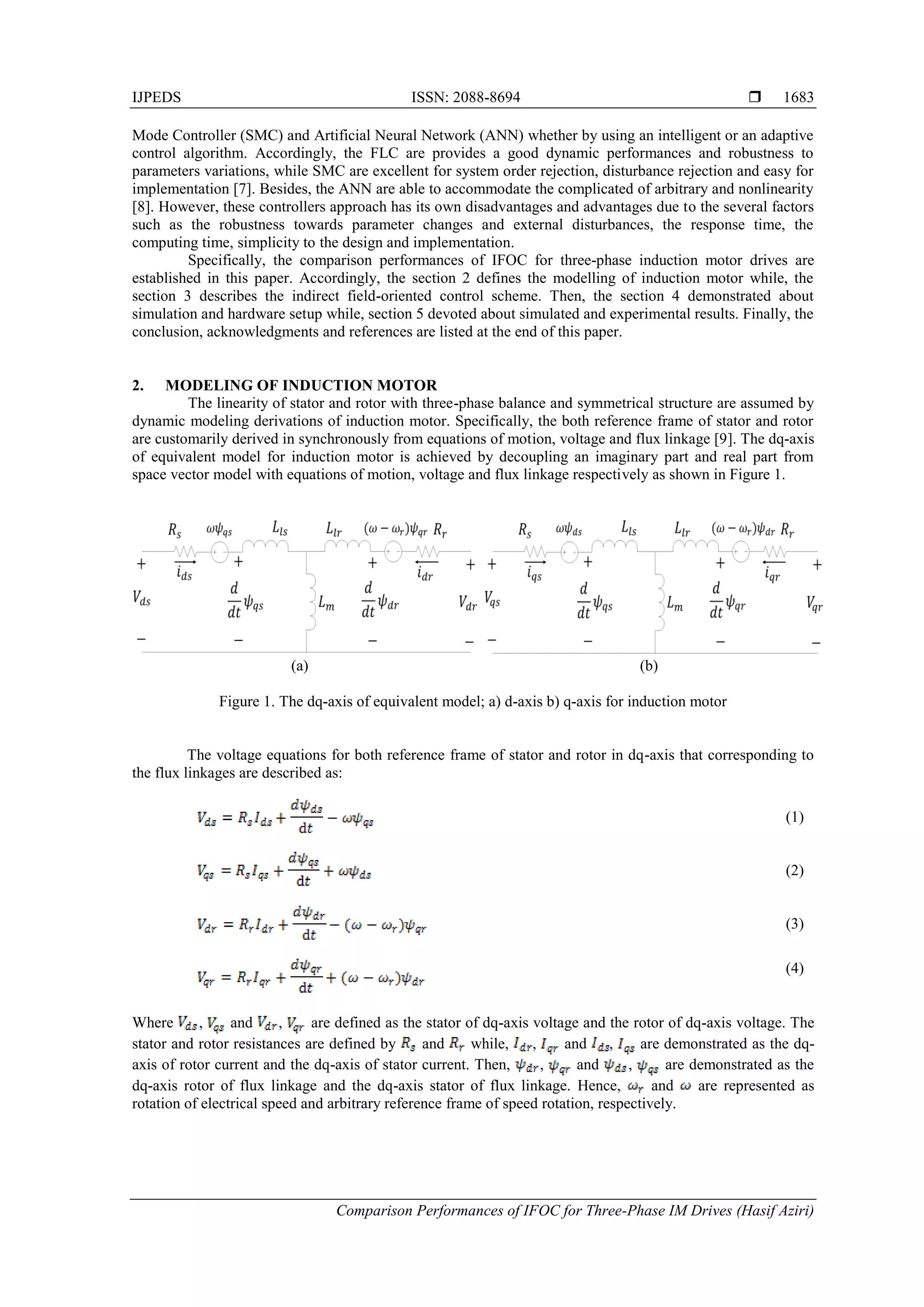 Comparison Performances Of Indirect Field Oriented Control For Three