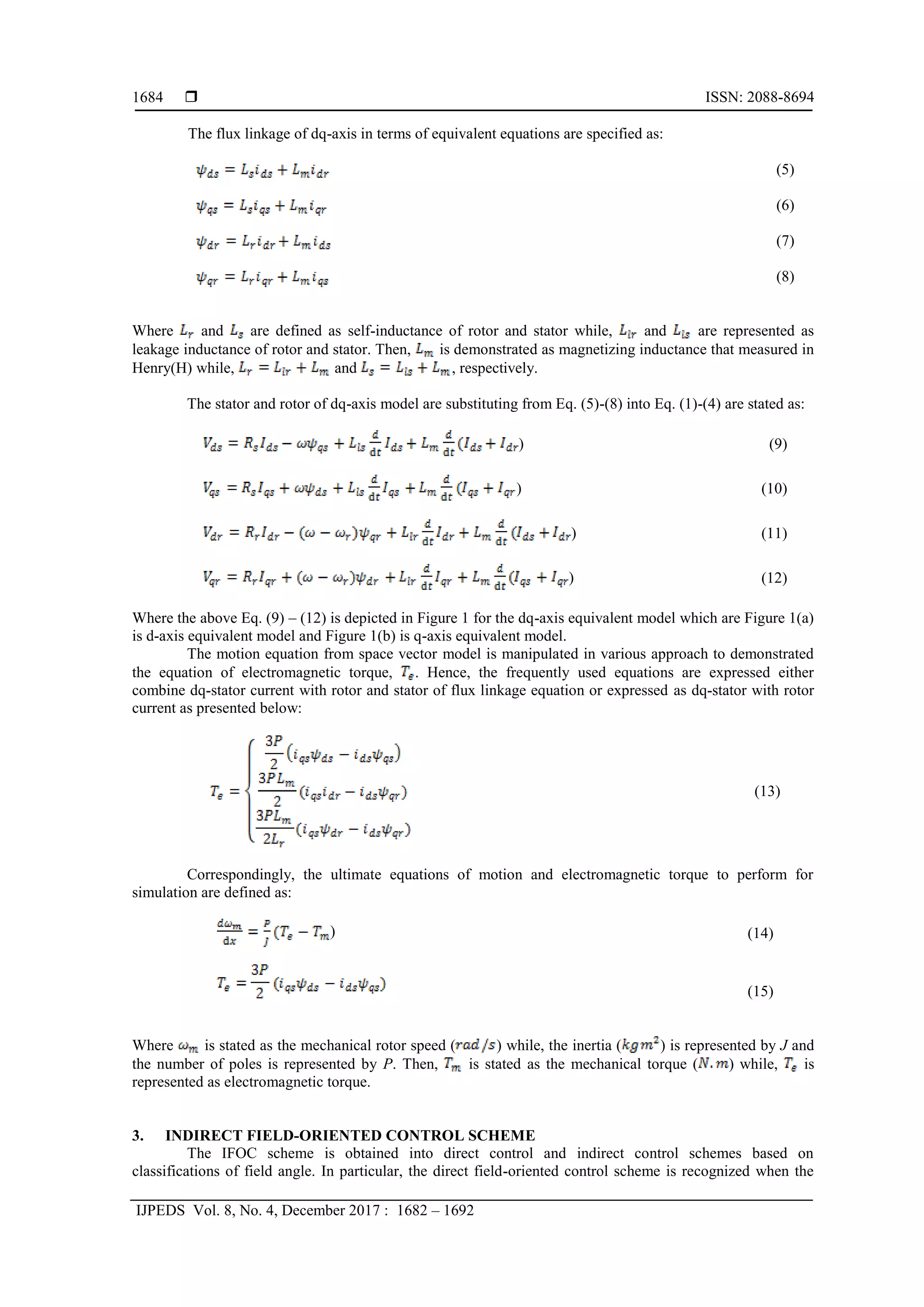Comparison Performances Of Indirect Field Oriented Control For Three