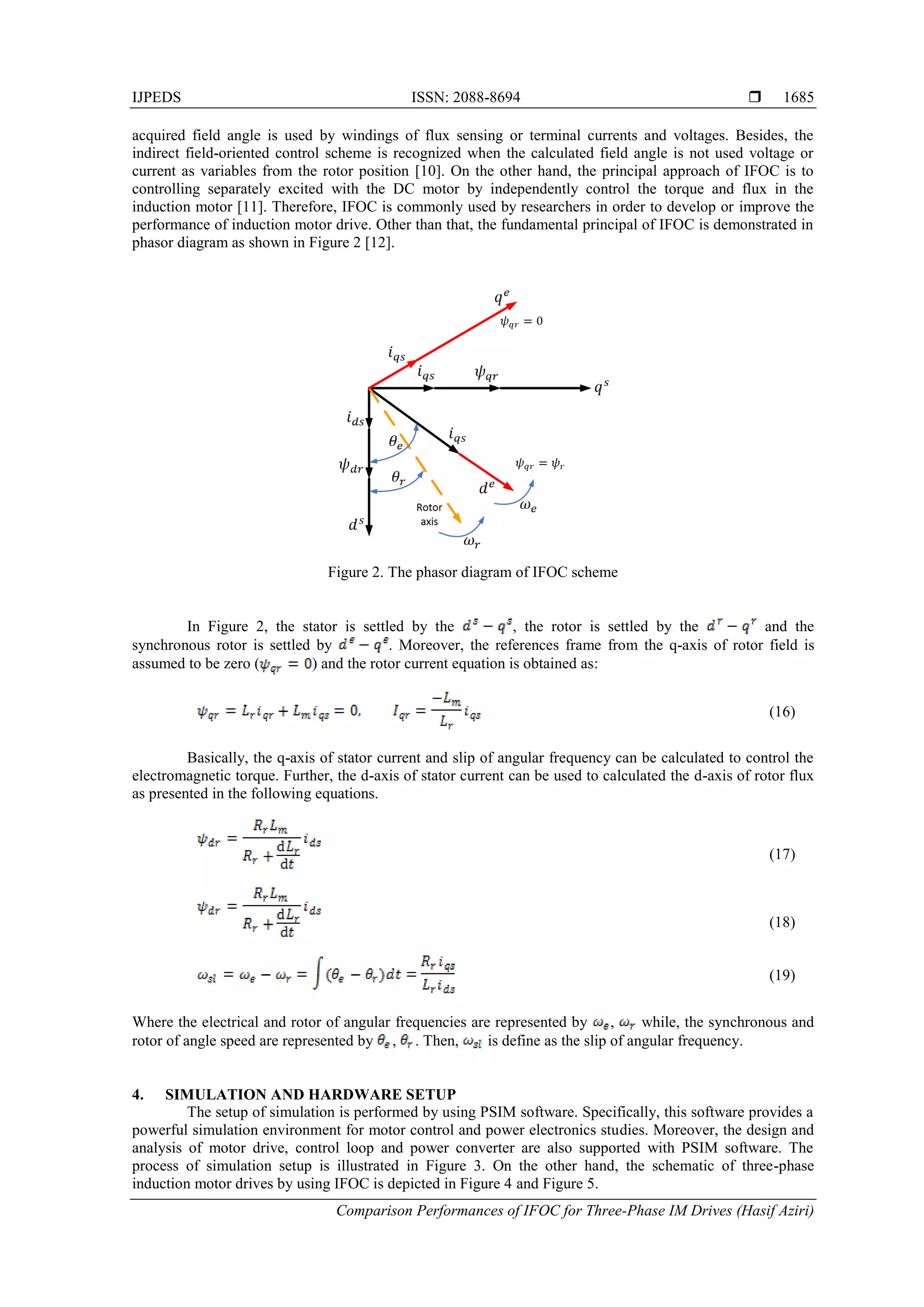 Comparison Performances Of Indirect Field Oriented Control For Three
