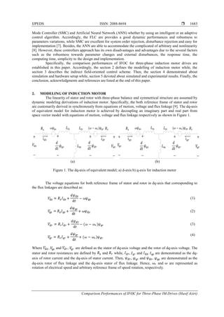 Comparison Performances of Indirect Field Oriented Control for Three-Phase Induction Motor ...