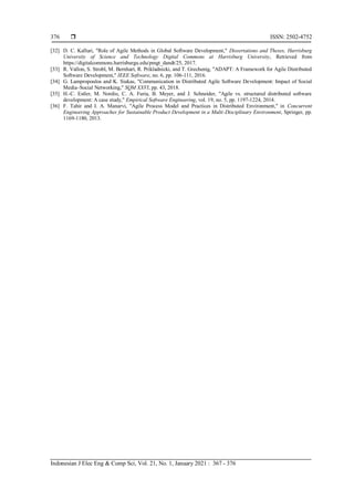 Quality of agile adoption in global software development: An assessment model | PDF | Computer ...