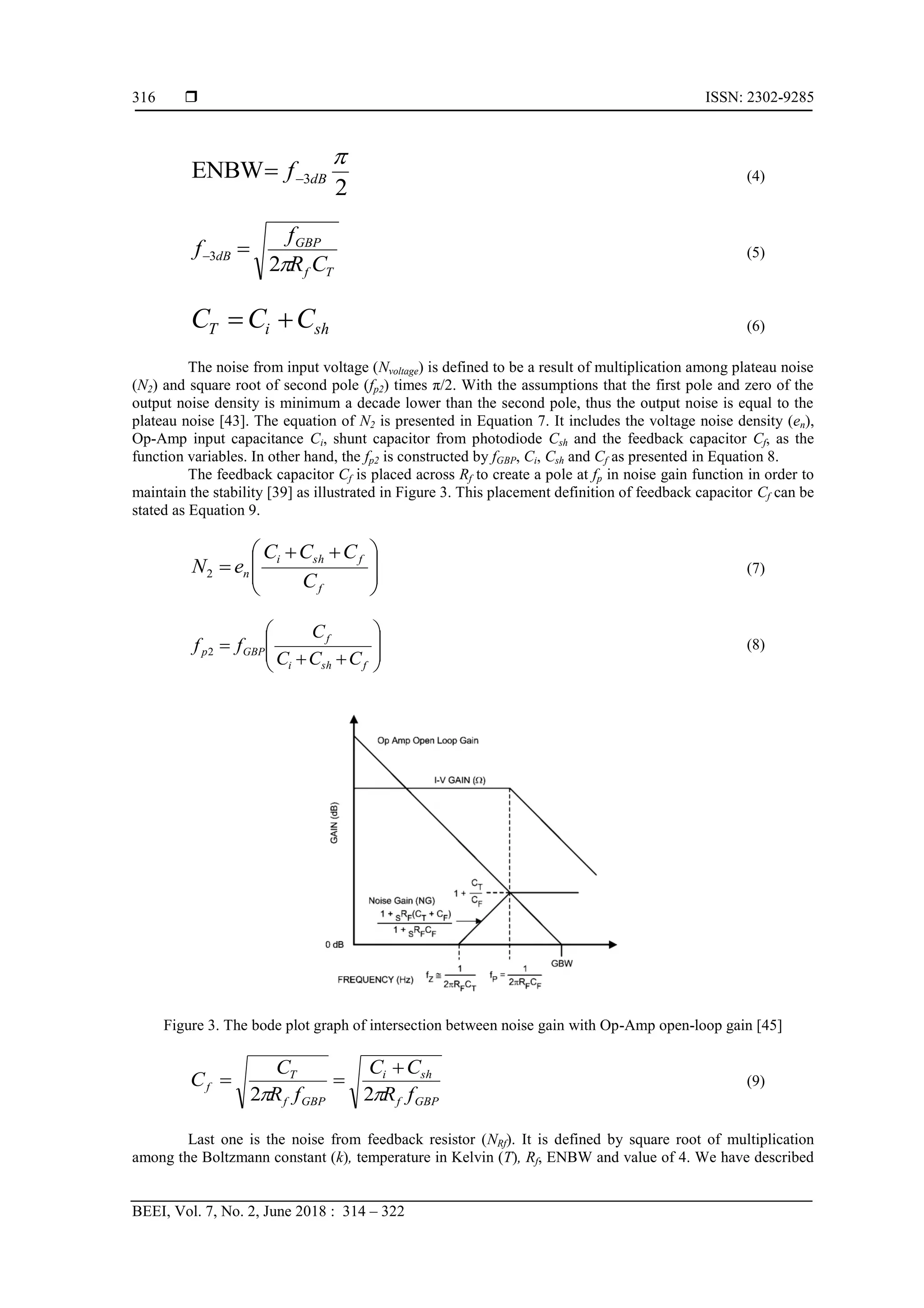Noise and Bandwidth Consideration in Designing Op-Amp Based Transimpedance Amplifier for VLC | PDF