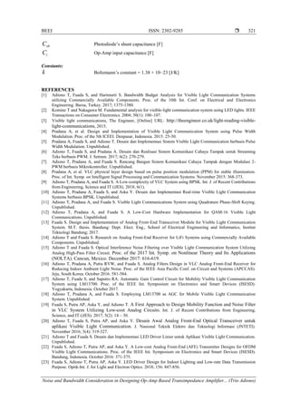 Noise and Bandwidth Consideration in Designing Op-Amp Based ...