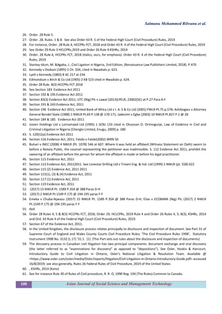 Objection(S) in Response to Discoveries and the Prohibition of Extraneous Matters in Affidavits ...