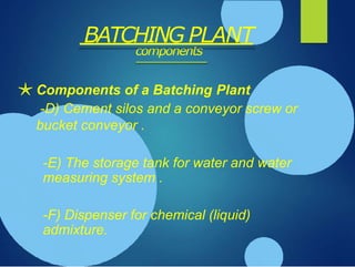 Batching Plant and Mixer | PPTX