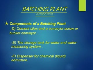 batching plant and hot mix plant presentation | PPTX