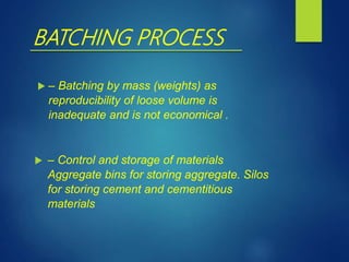 batching plant and hot mix plant presentation | PPTX
