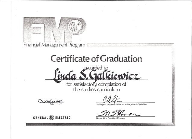 LS Fortin-GE FMP Certificate | PPT