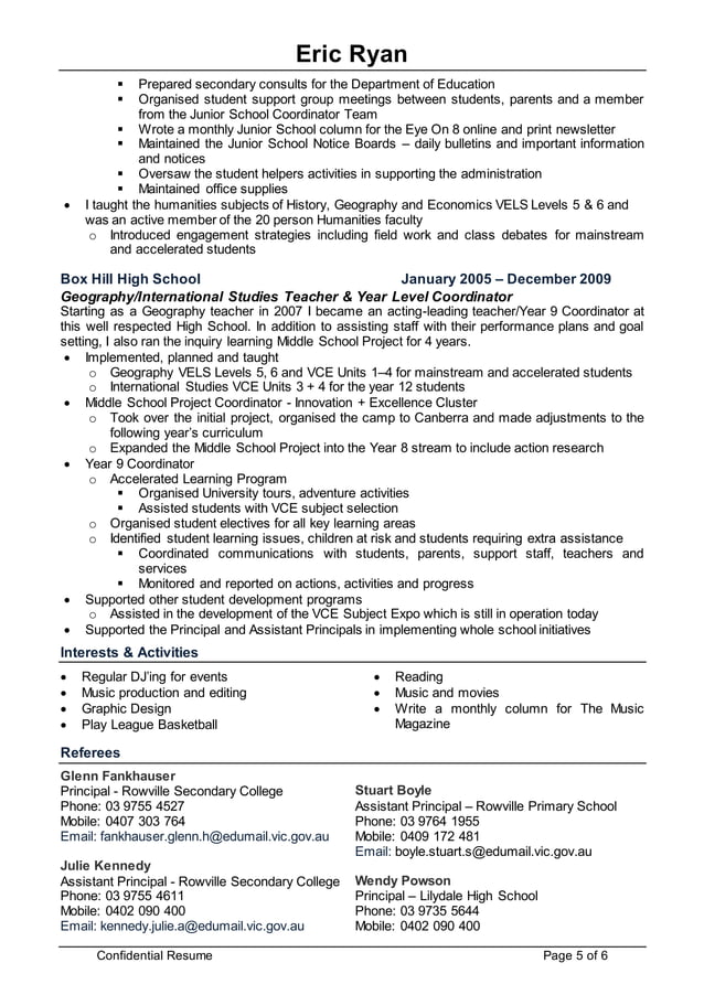 Eric Ryan CV 2015 | DOCX | Professional School | Postgraduate Education