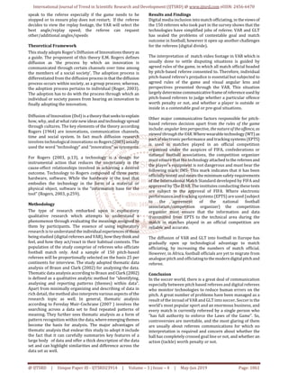 Interpreting Video Assistant Referee and Goal Line Technology ...