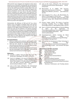 Interpreting Video Assistant Referee and Goal Line Technology ...