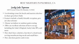 Best Nightlife in Palmdale CA | PDF
