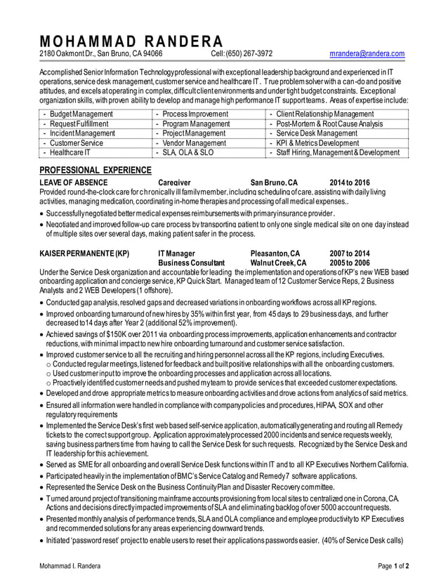 Resume - Mohammad Randera | PDF