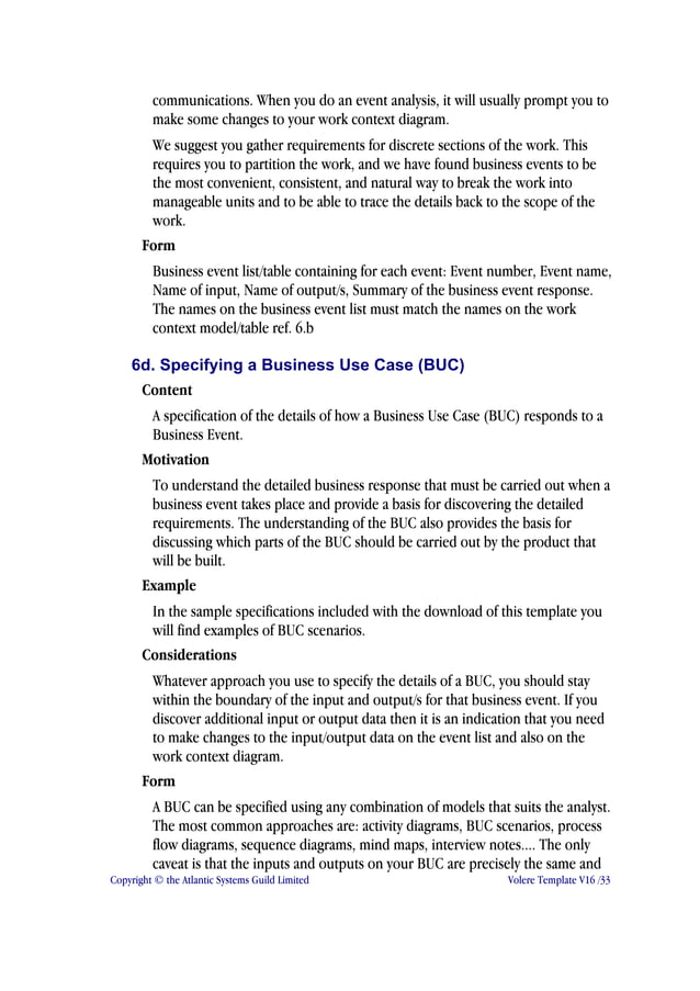 Volere Requirements Specification Template 16th Edition James Robertson ...
