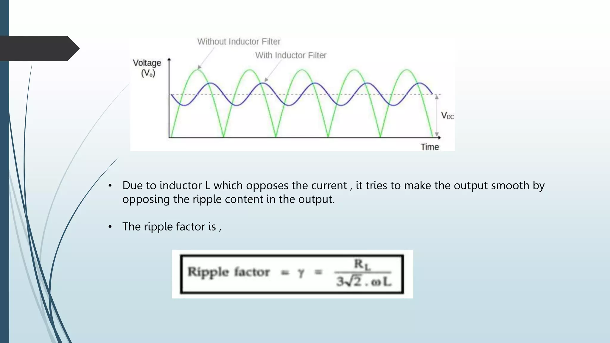 Ppt On Series Inductive Filter Pptx Consumer Electronics Technology And Computing
