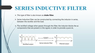 PPT on series inductive filter | PPTX
