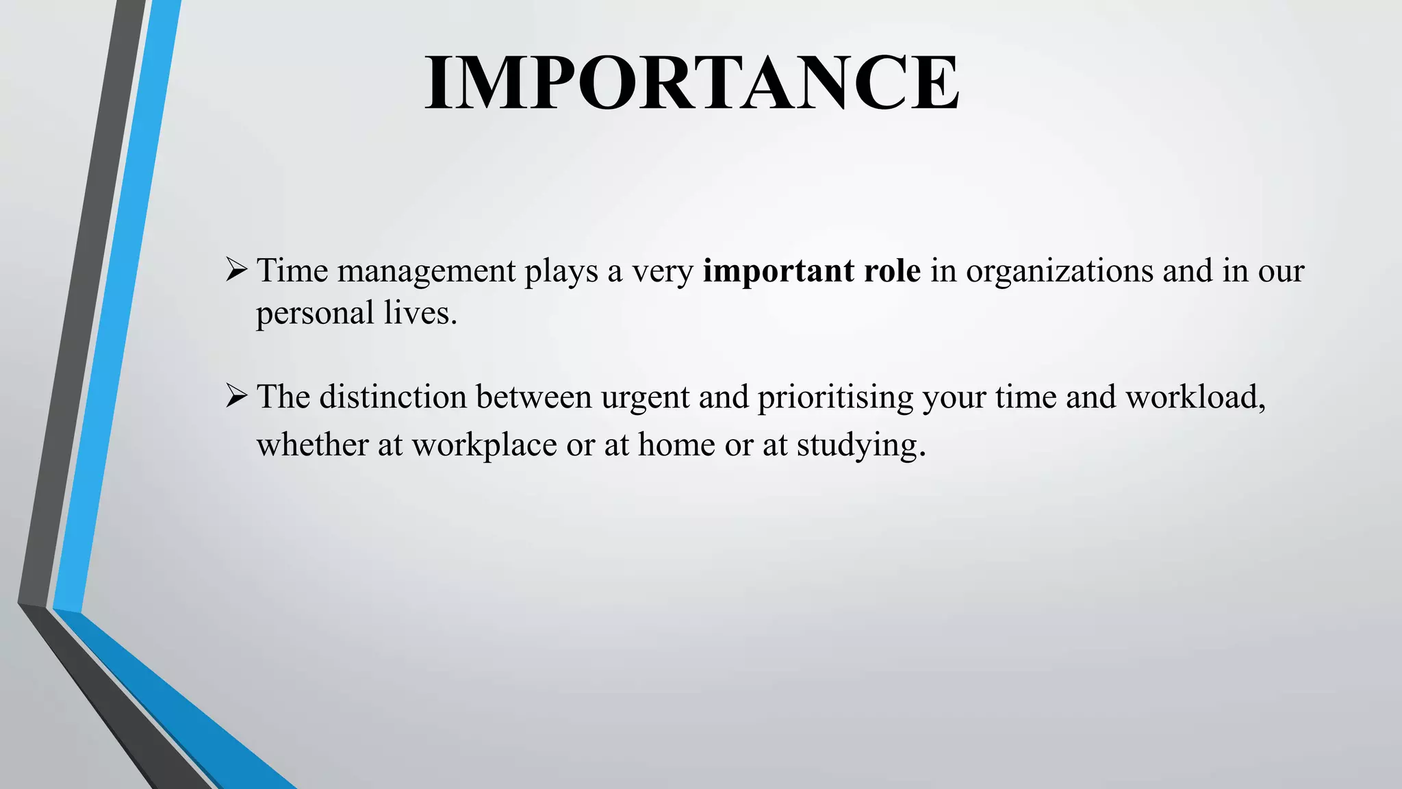 Time management ppt | PPTX
