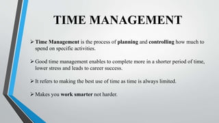 Time management ppt | PPTX