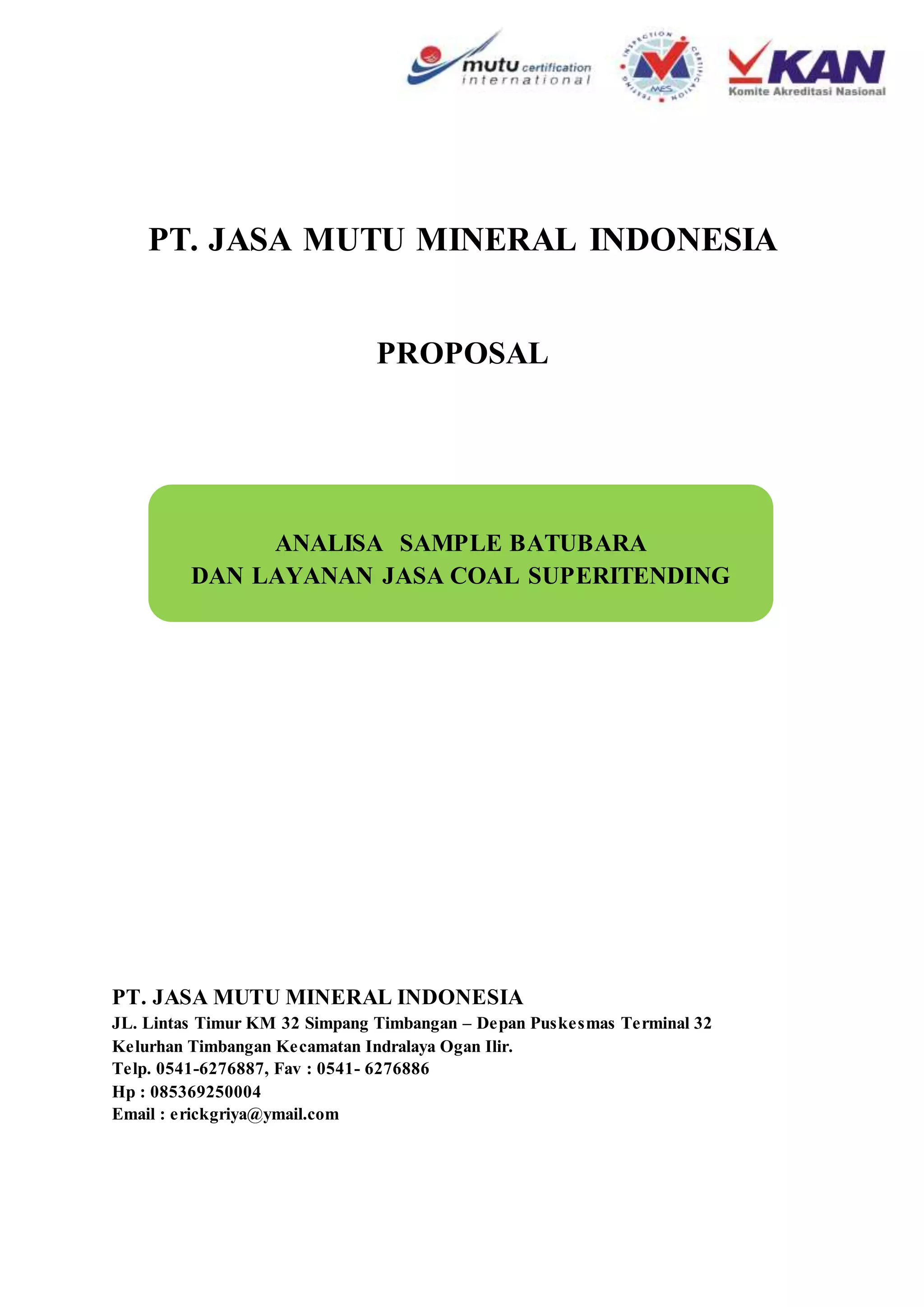 Proposal Penawaran Batubara new | DOCX