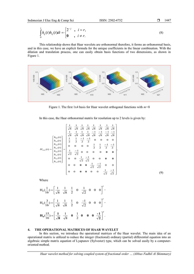 Haar wavelet method for solving coupled system of fractional order partial differential ...