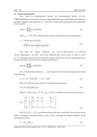 Haar wavelet method for solving coupled system of fractional order partial differential ...