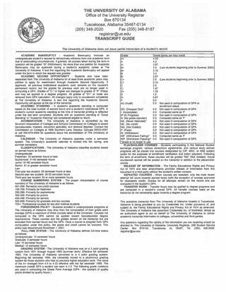 College Transcript | PDF