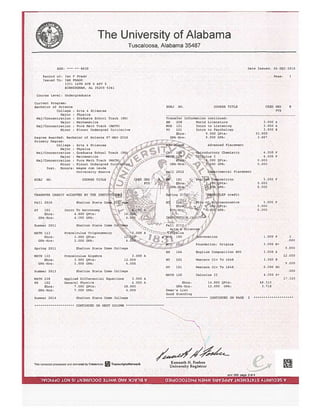 College Transcript | PDF