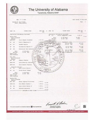 College Transcript | PDF