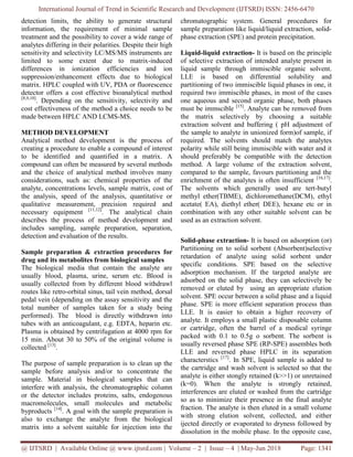 A General Review on Bioanalytical Method Development & Validation for LC-MS/MS | PDF