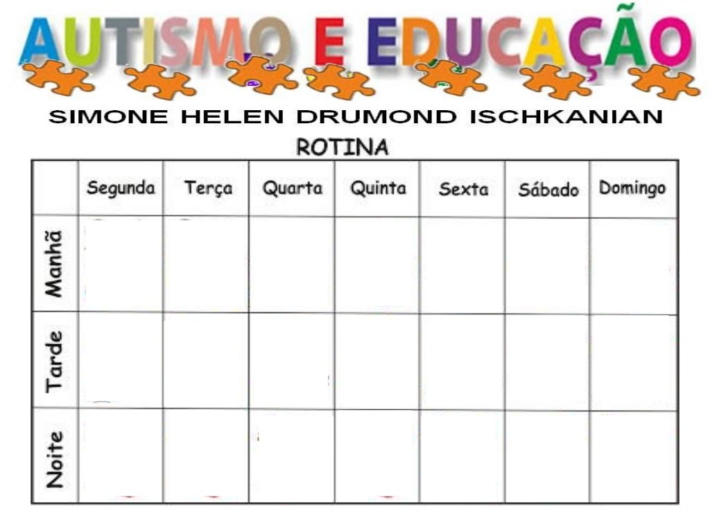 229 autismo e educação um dialogo informativo sobre a rotina do auti…