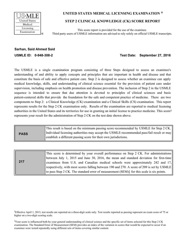 USMLE CK SCORE.PDF