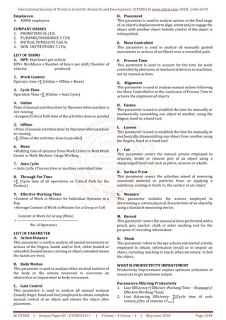 Project Report on Maynard Operation Sequence Technique | PDF