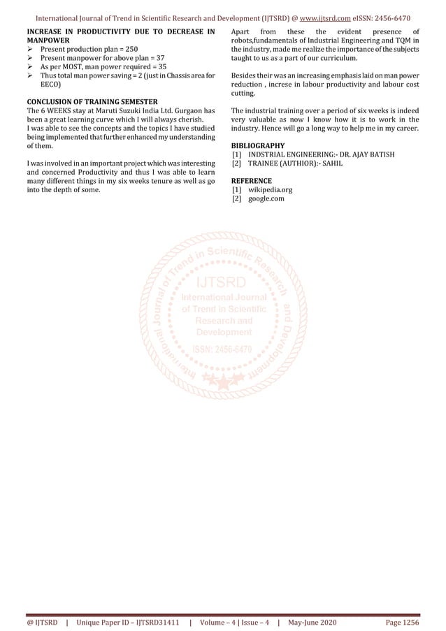 Project Report on Maynard Operation Sequence Technique | PDF