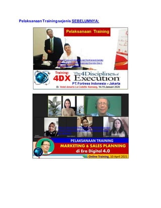(2021) Silabus Training "Teknik Implementasi 4DX (The 4 Discipline of ...