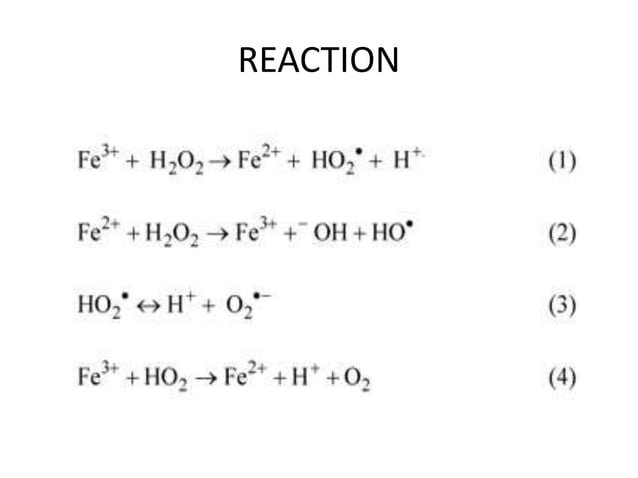 Wastewater Management using Photo-Fenton Oxidation | PPTX
