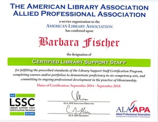 ALA APA LSSC Complete Certification copy | PPT