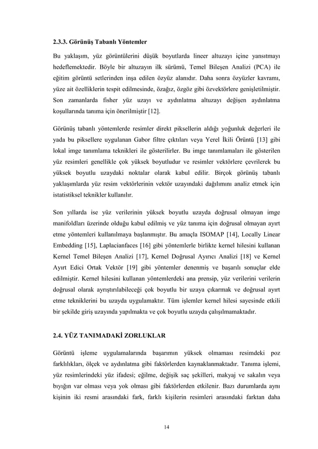 YÜZ BULMA VE TANIMA SİSTEMLERİ KULLANARAK | PDF