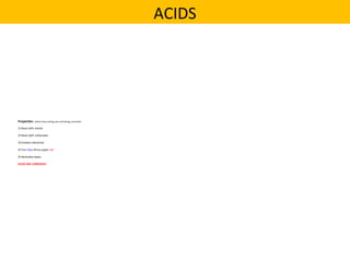 22 acids + bases | PPT | Chemistry | Science