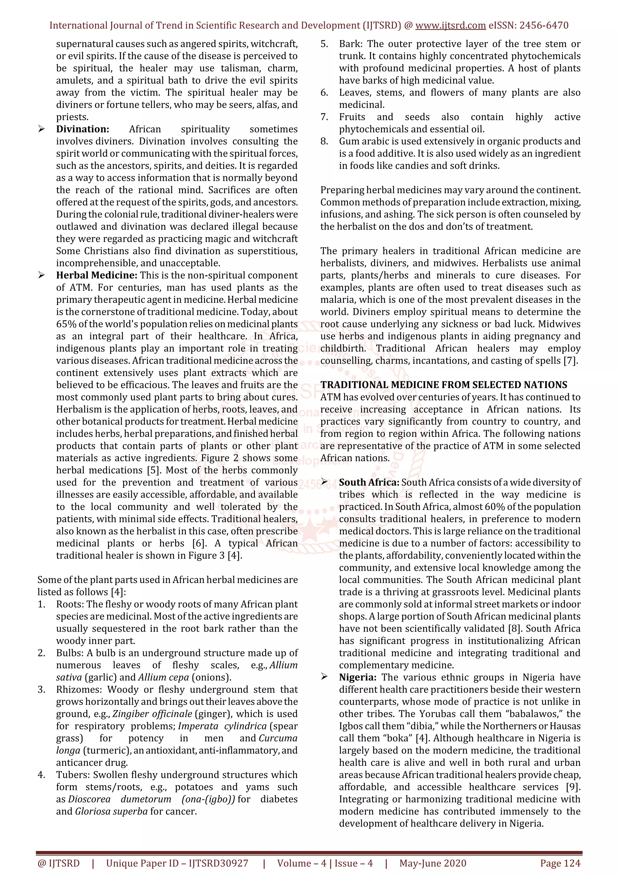 African Traditional Medicine A Primer | PDF