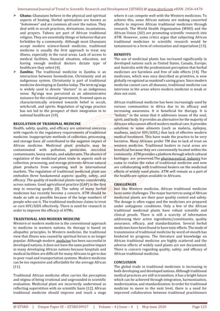 African Traditional Medicine A Primer | PDF