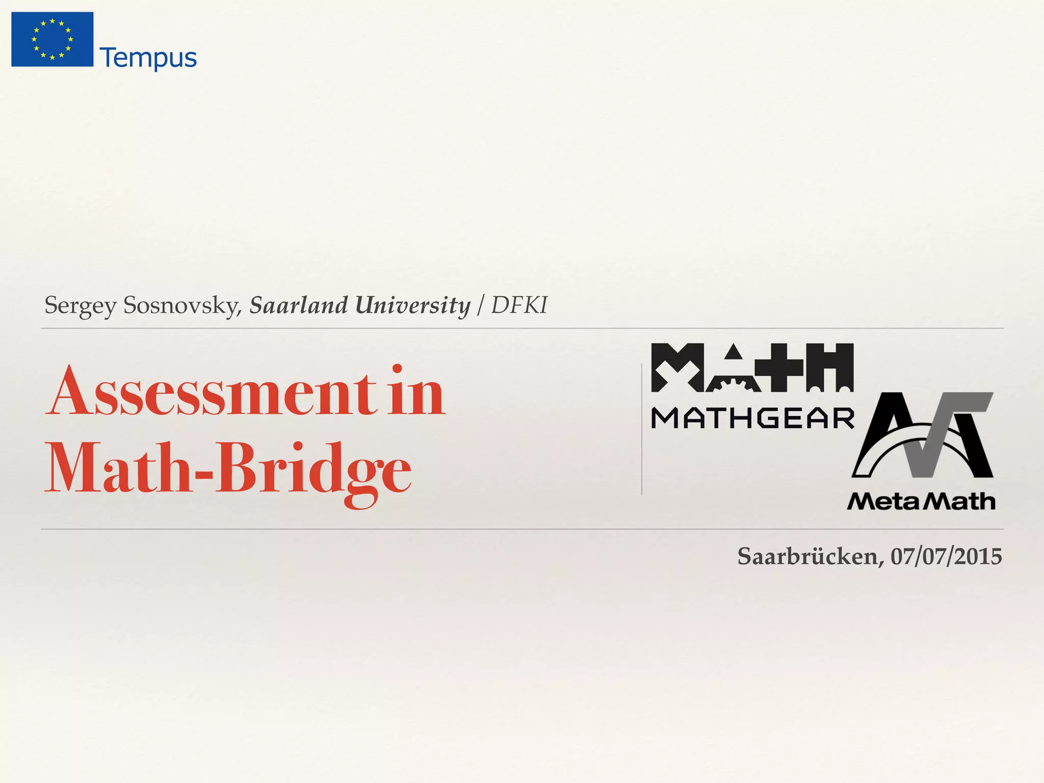 Assessment in Math-Bridge | PPT