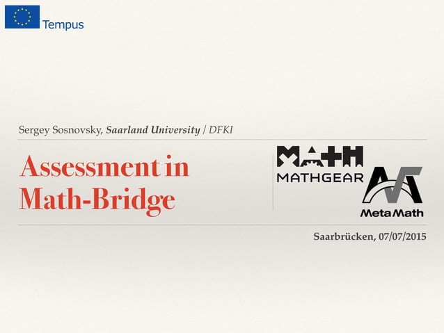 Assessment in Math-Bridge | PPT