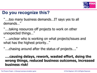 The Phoenix Project DevOps Simulation - Paul Wilkinson | PDF