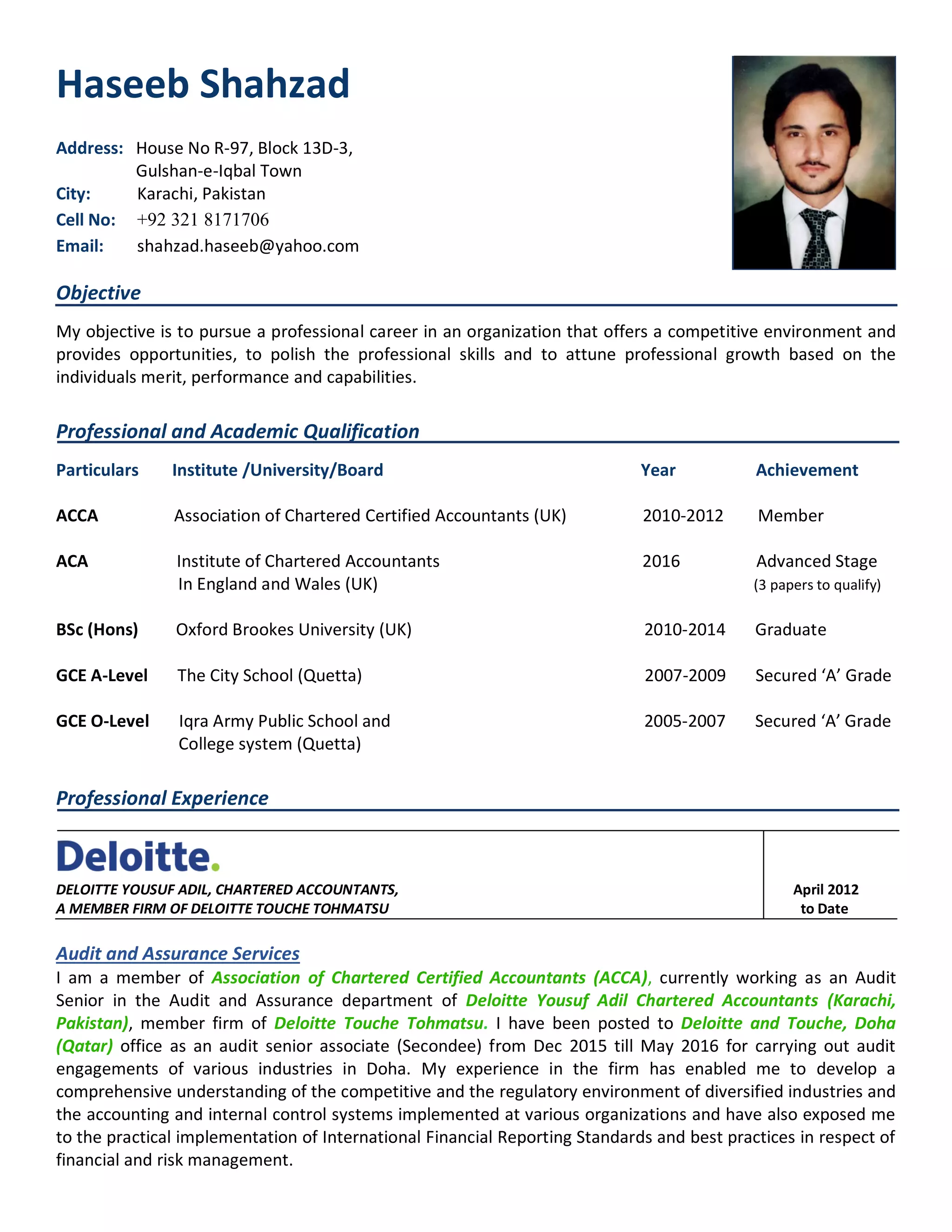Haseeb Shahzad Resume | PDF