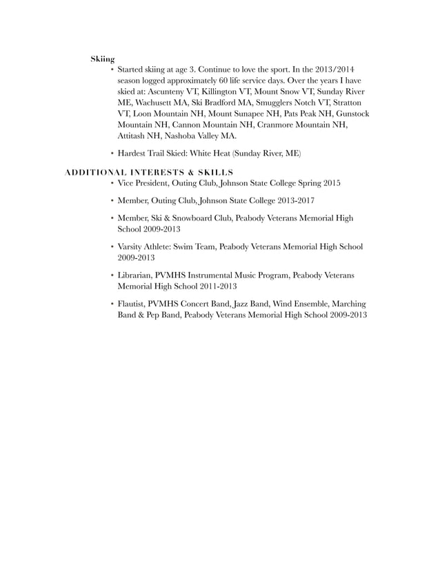 Outdoor Resume pdf | PDF | Climbing | Extreme Sports