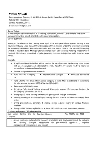 Vinod_Cv_1 | DOCX