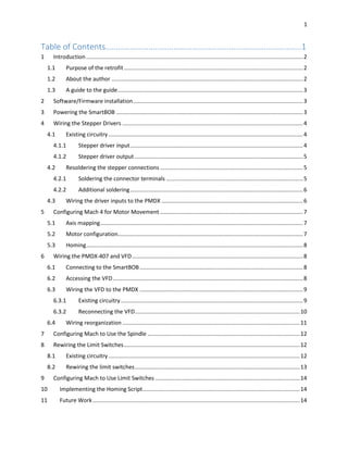 Mach 4-PMDX Shopbot Retrofit Guide | PDF